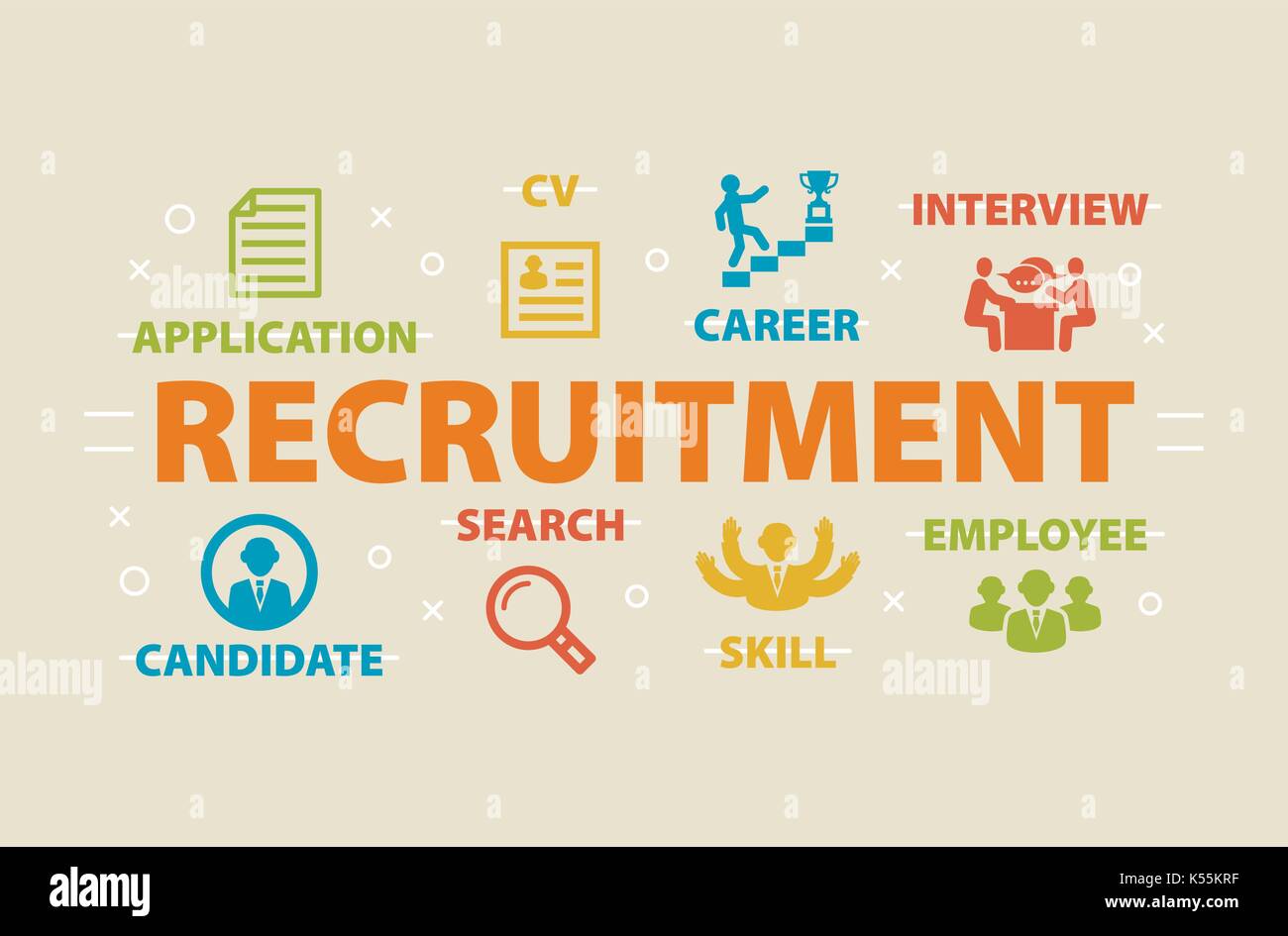 Recruitment icon Stock Vector Images - Alamy