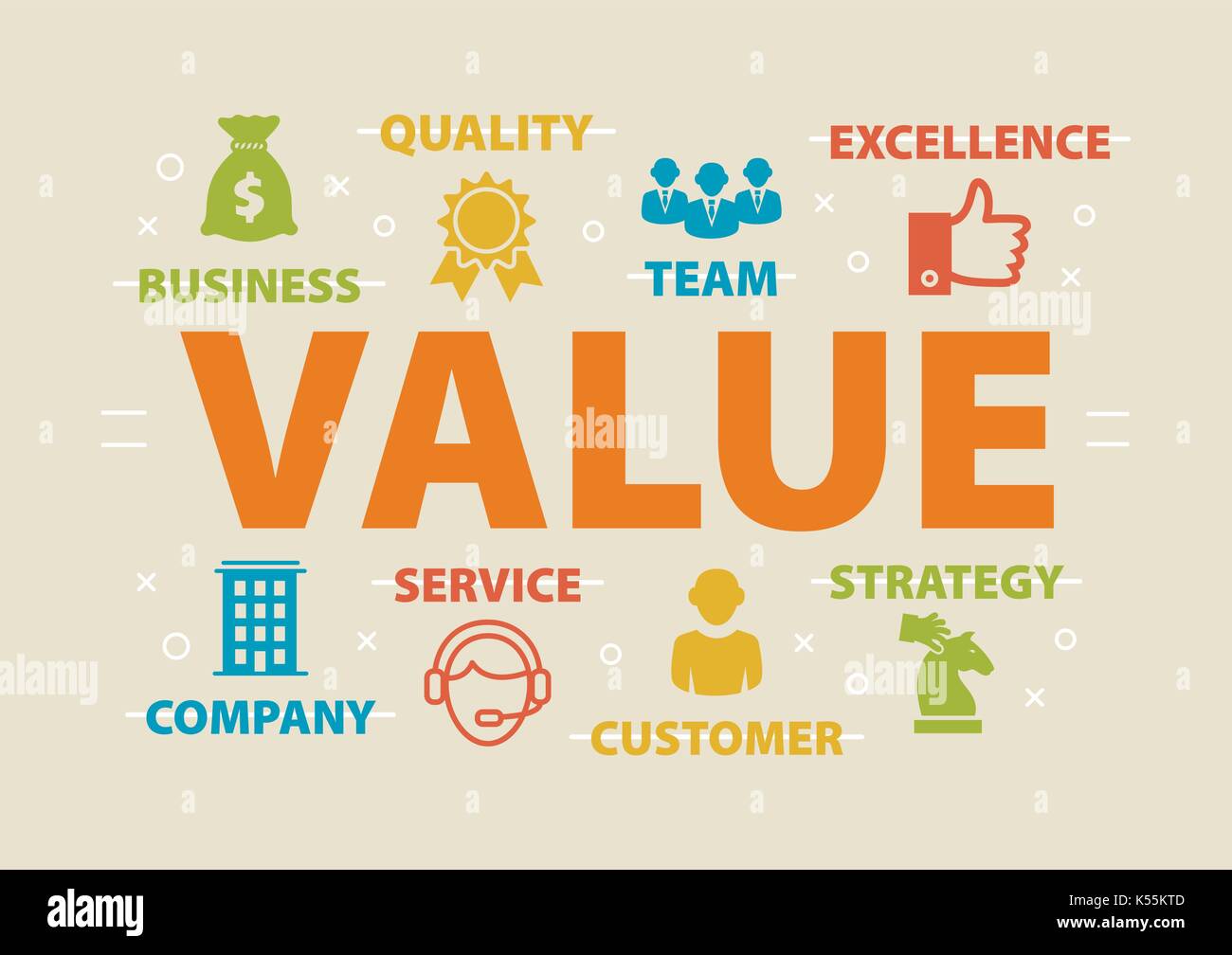 Core value icon hi-res stock photography and images - Alamy