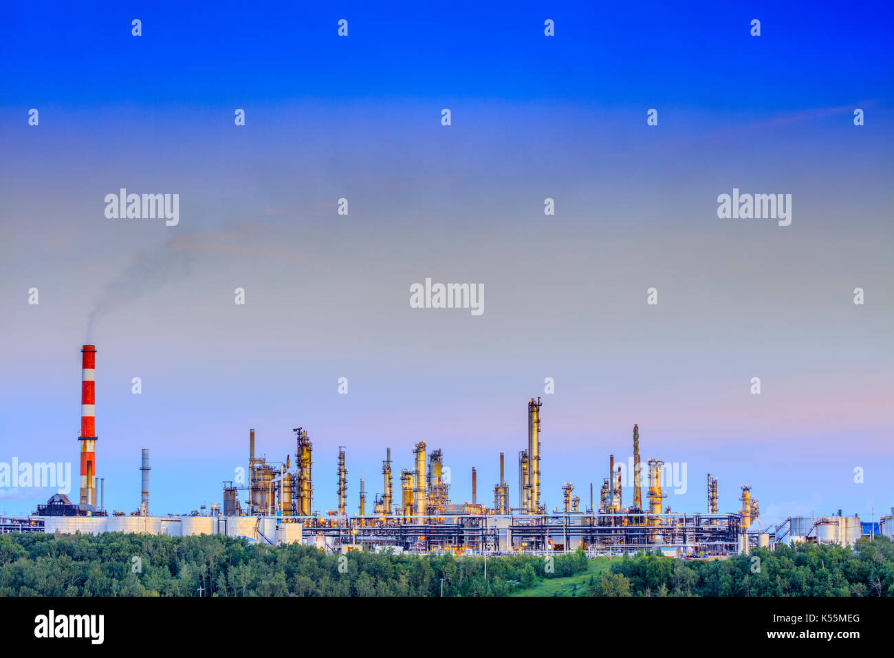 Oil Refinery Edmonton Alberta Canada Stock Photos & Oil Refinery ...