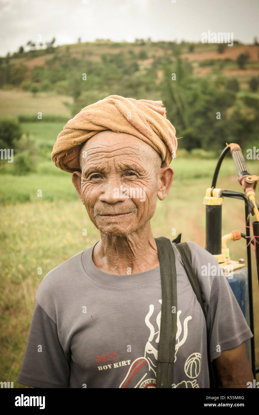 Travel Portrait of local, Shan State, Myanmar, Burma, South East Asia ...