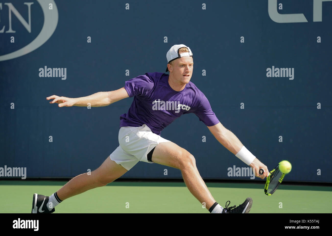 New York, United States. 07th Sep, 2017. Alex Rybakov of USA returns ...