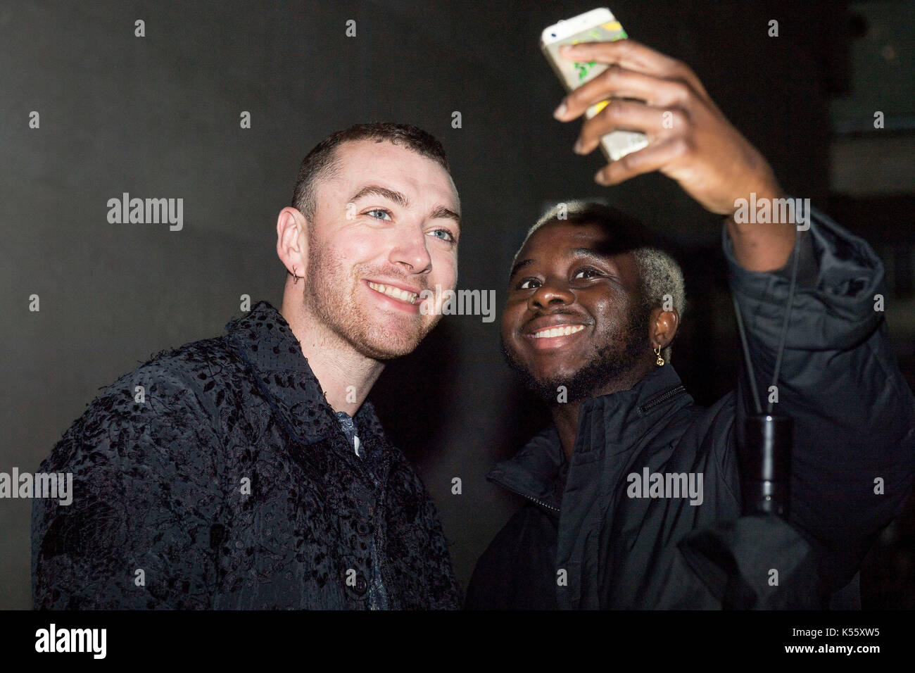 Sam Smith outside BBC Broadcasting House in London, where he appeared ...