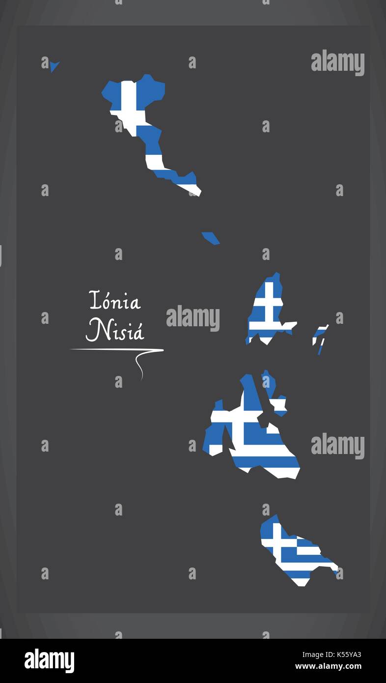 Ionia greece map Stock Vector Images - Alamy