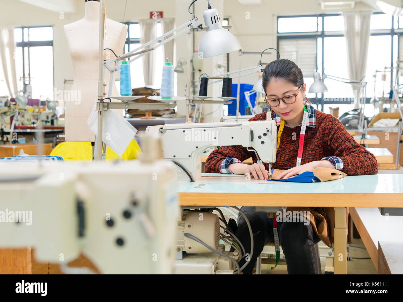 Factory sewing drawing hi-res stock photography and images - Alamy