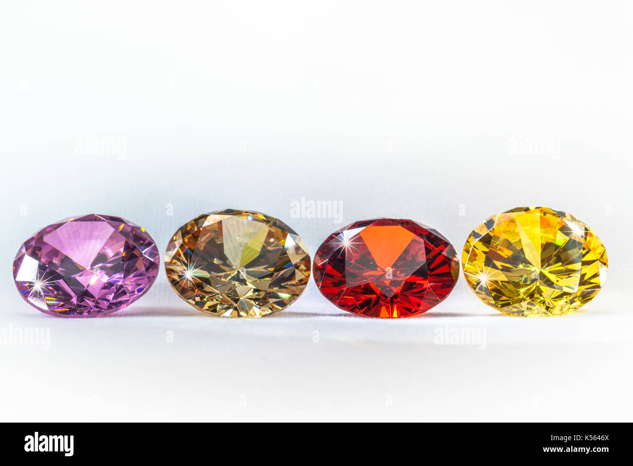 light pendant shine on dimon colorful dimons on white background Stock ...