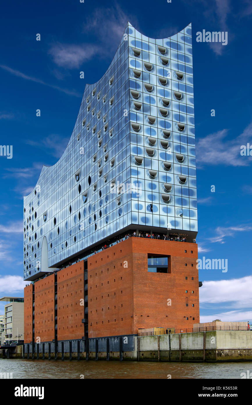 Elbphilarmonie building (opera house) in Hamburg, Germany Stock Photo ...