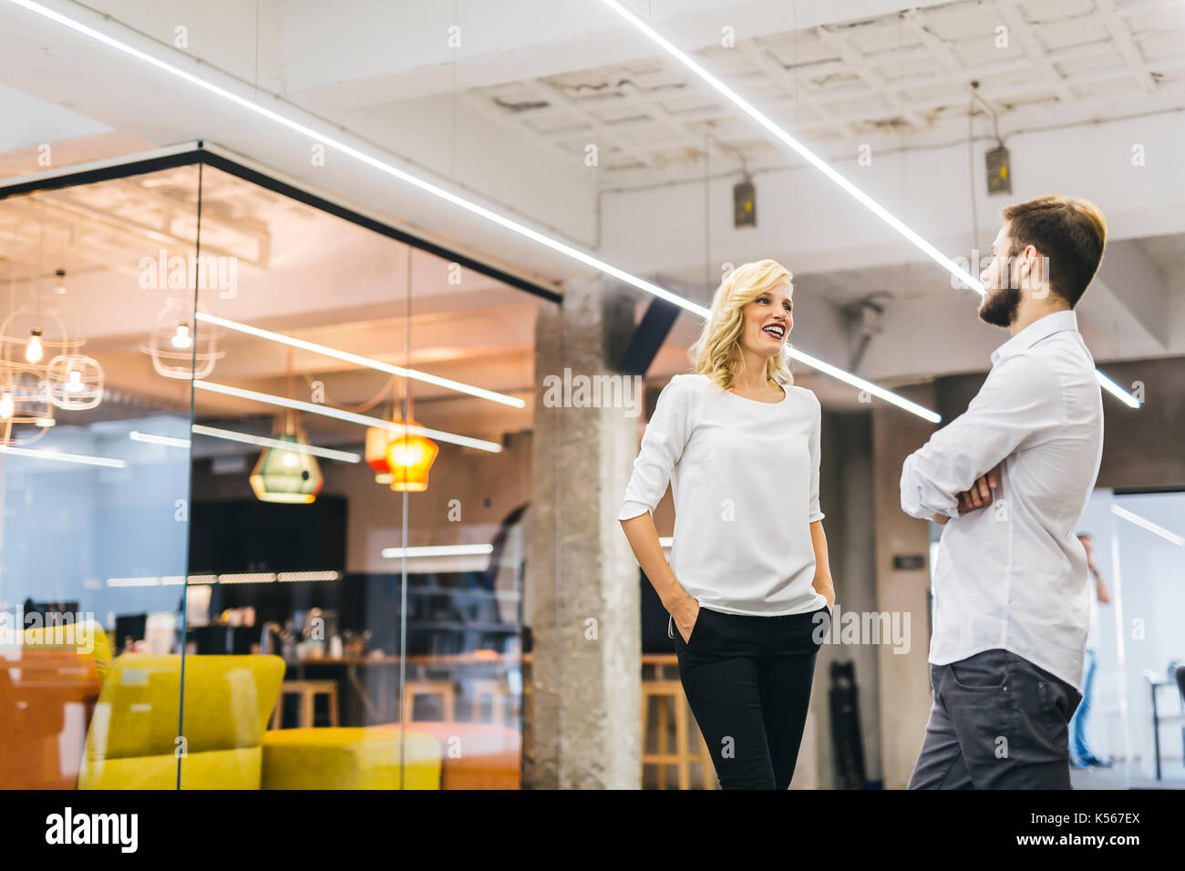 Business conversation between two hi-res stock photography and images ...