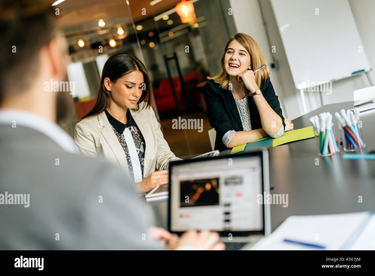 Office working hard hi-res stock photography and images - Alamy