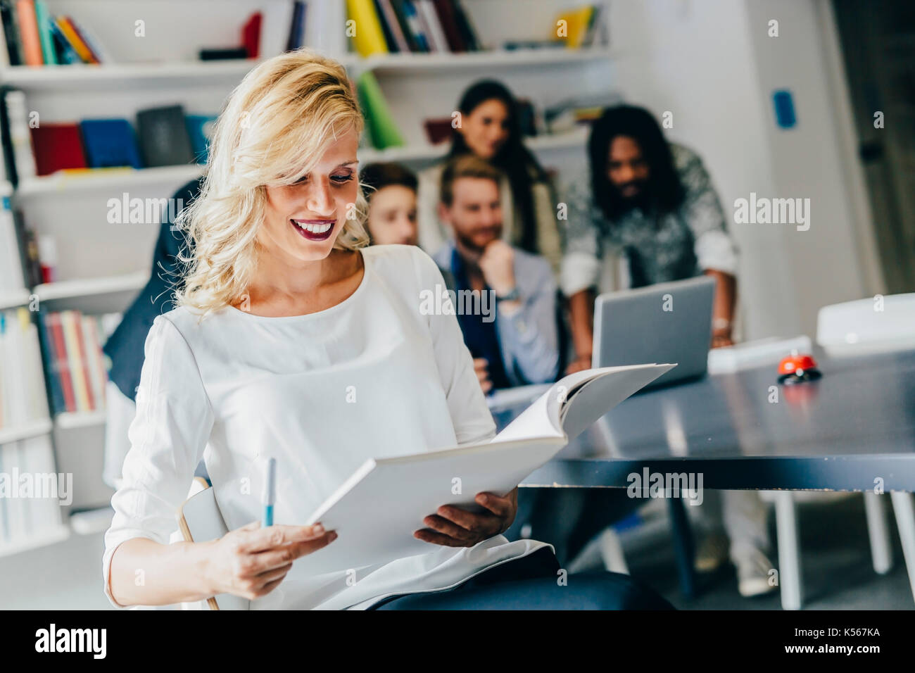 Beautiful employees hi-res stock photography and images - Alamy