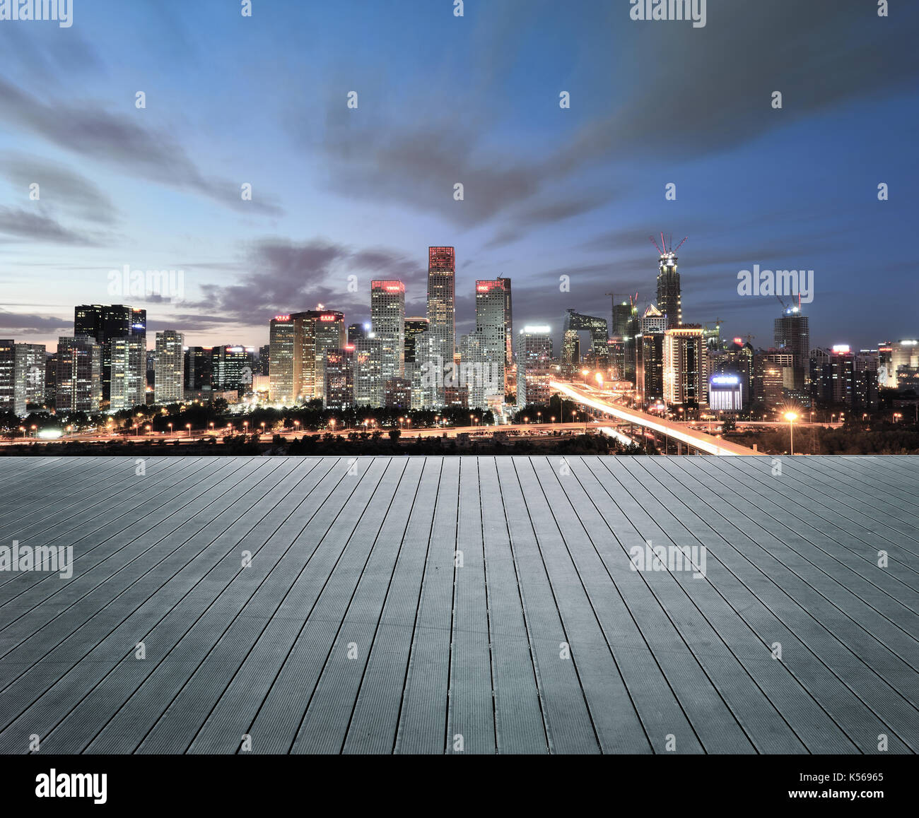 Beijing skyline night hi-res stock photography and images - Alamy