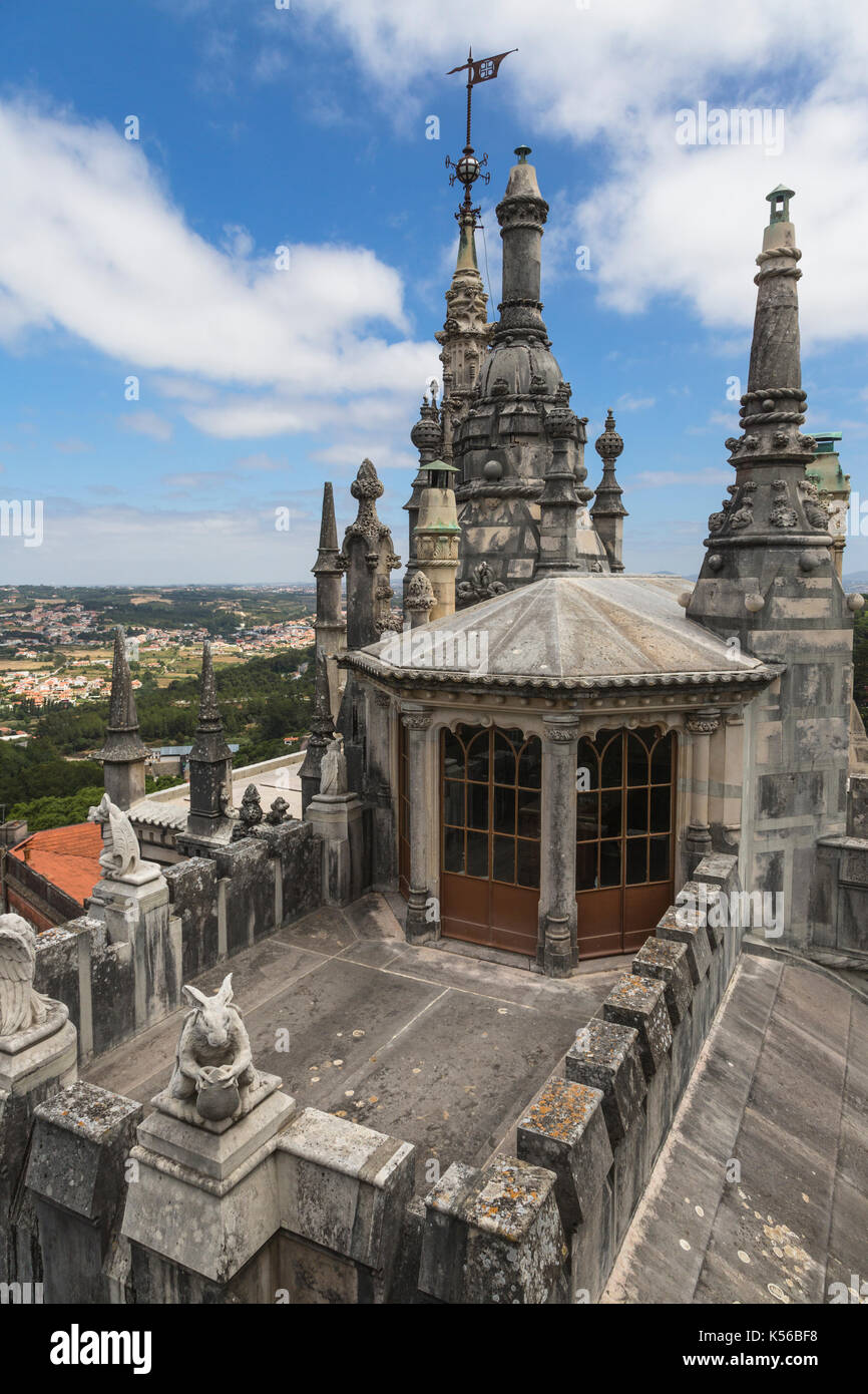 Old mystical buildings of Romanesque Gothic and Renaissance style ...