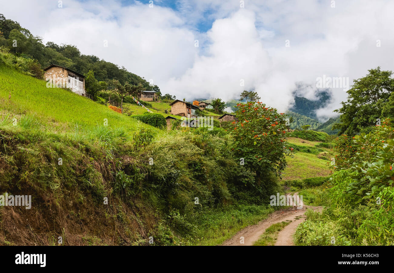 Monpa village hi-res stock photography and images - Alamy
