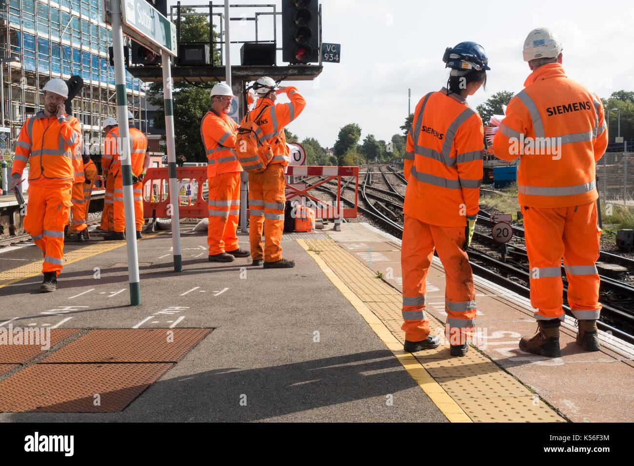 Train engineers hi-res stock photography and images - Alamy