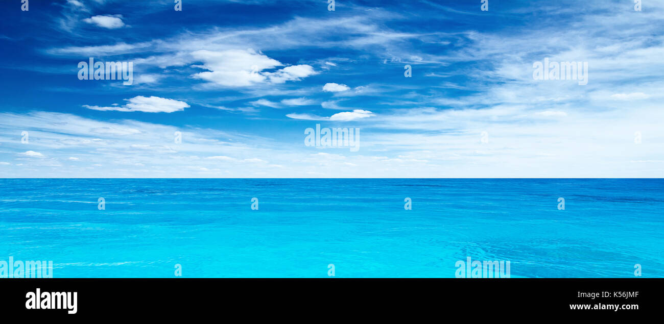 Panoramic sea outdoor scene Stock Photo - Alamy