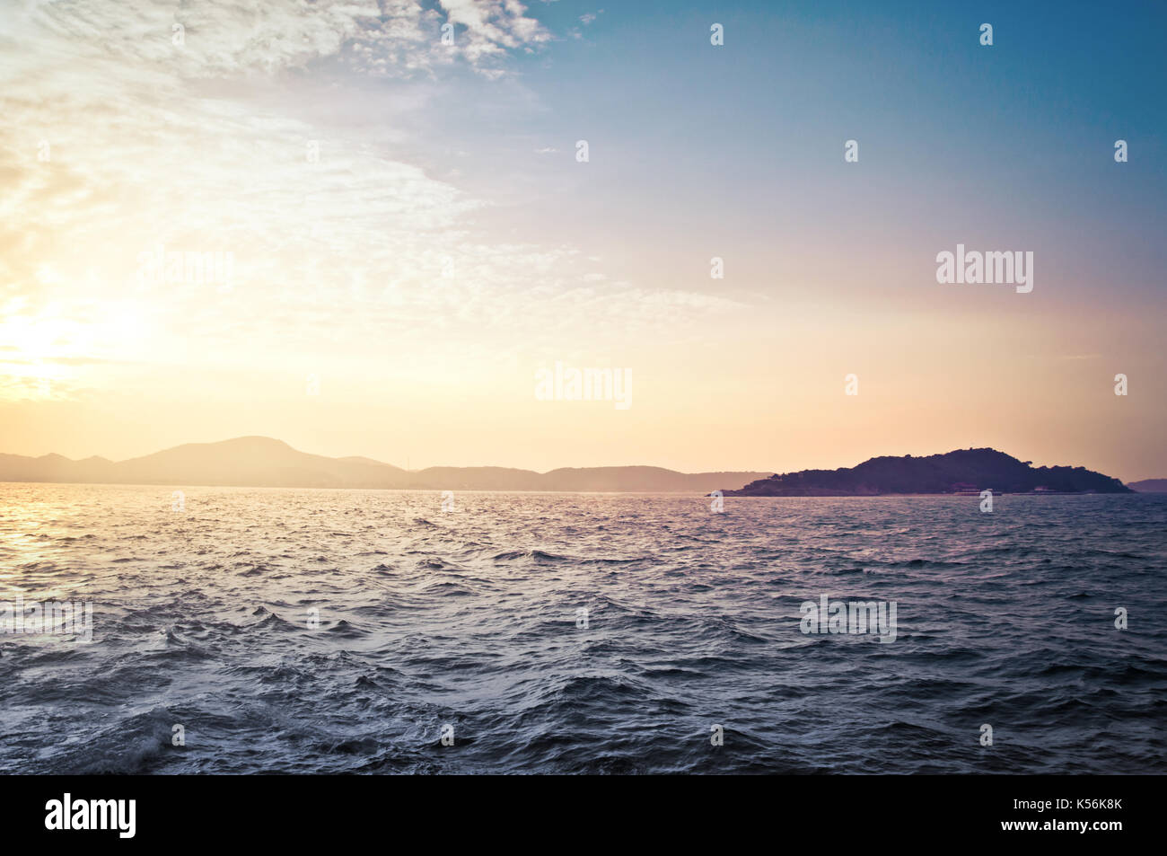 Tropical evening outdoor scene Stock Photo - Alamy