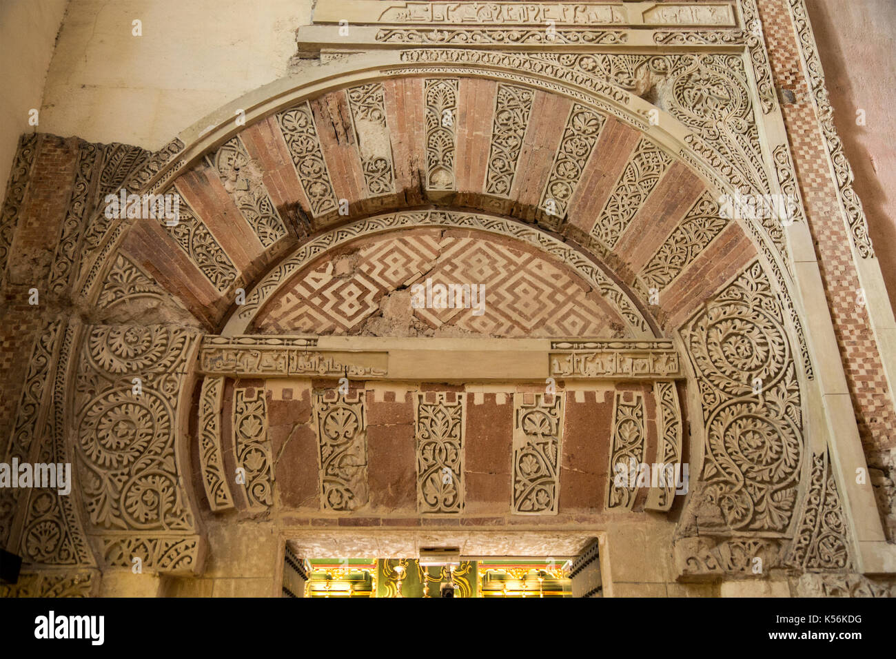 Moorish arch stonework design, Cathedral church former Great mosque ...