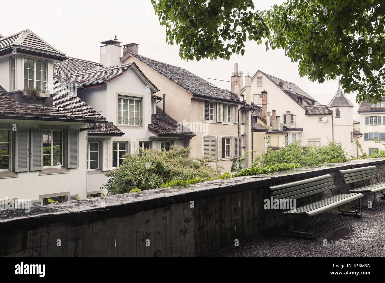 Old living houses in Zurich - the largest city in Switzerland Stock ... Old living houses in Zurich - the largest city in Switzerland Stock ...