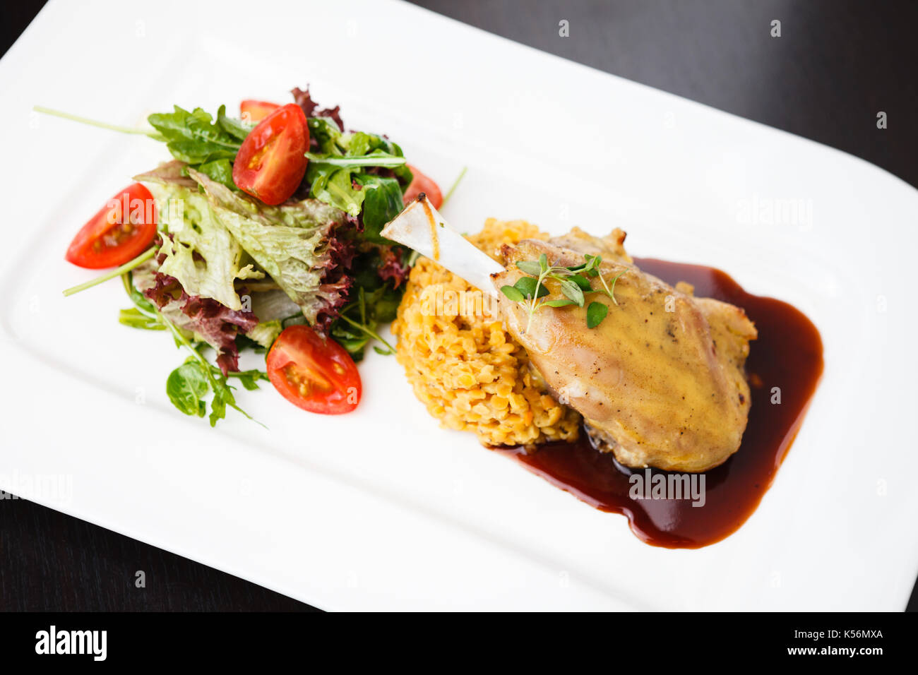 Ham leg dinner hi-res stock photography and images - Alamy