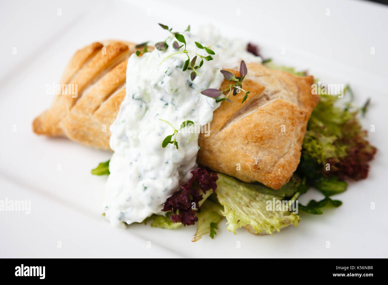 Traditional russian pie Stock Photo - Alamy