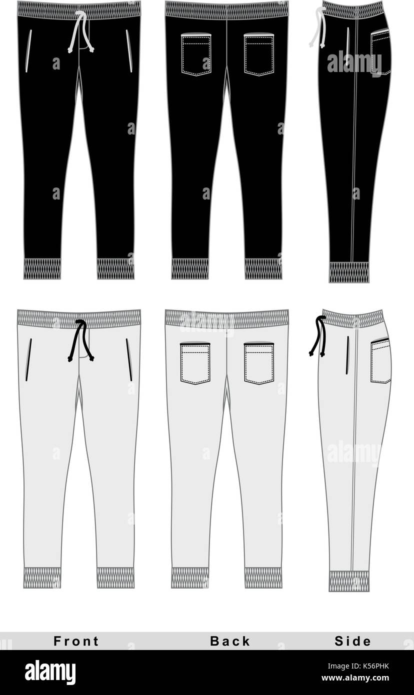 Black white view woman Stock Vector Images - Alamy