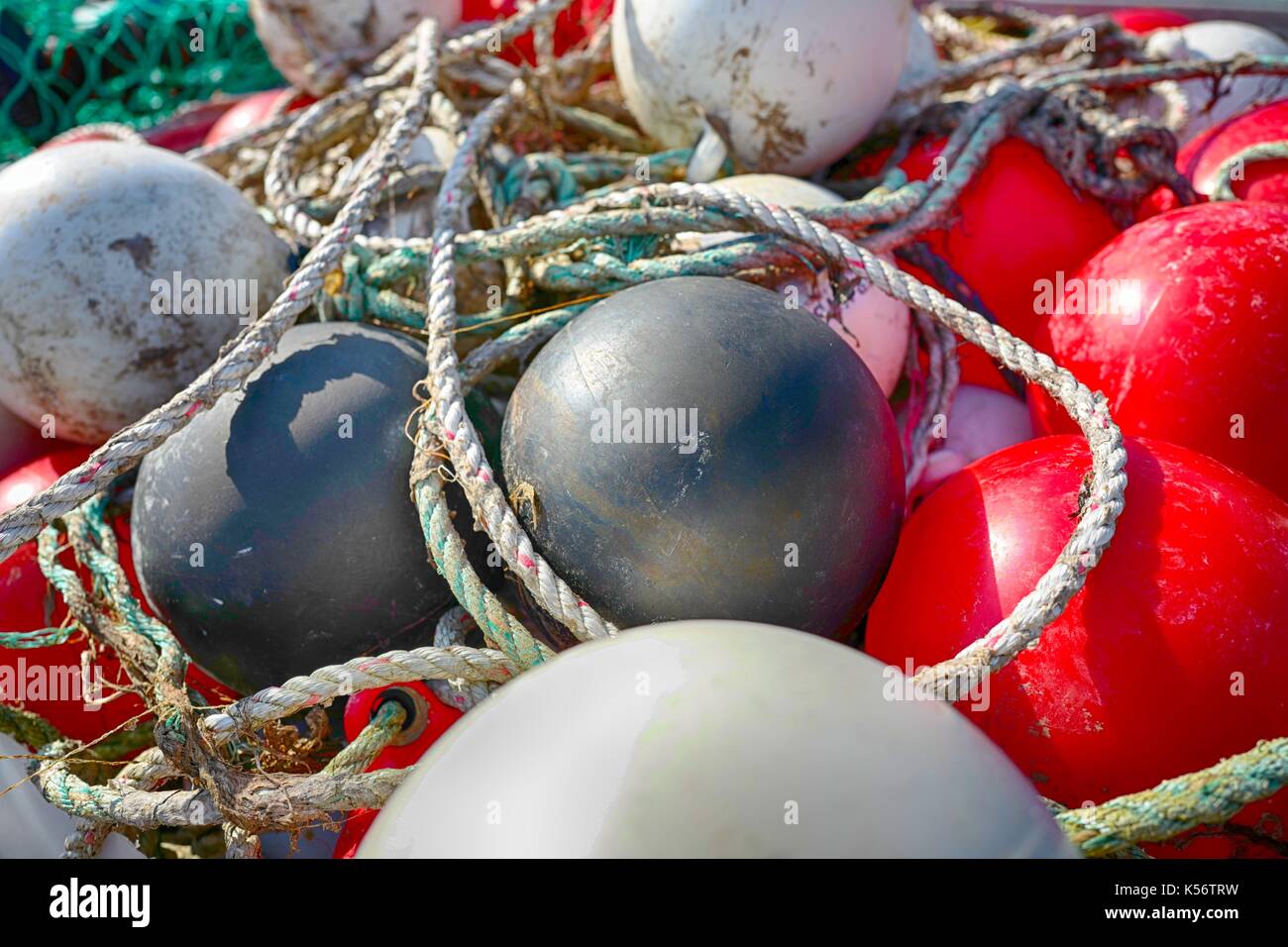 Rope and fishing floats hi-res stock photography and images - Alamy