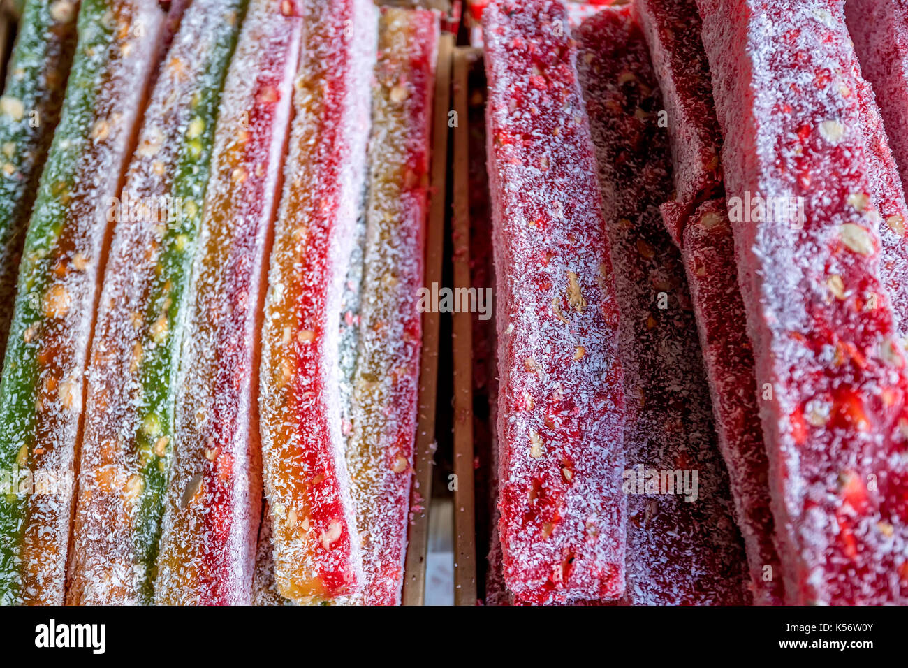 Assorted Turkish Delight bars Stock Photo - Alamy