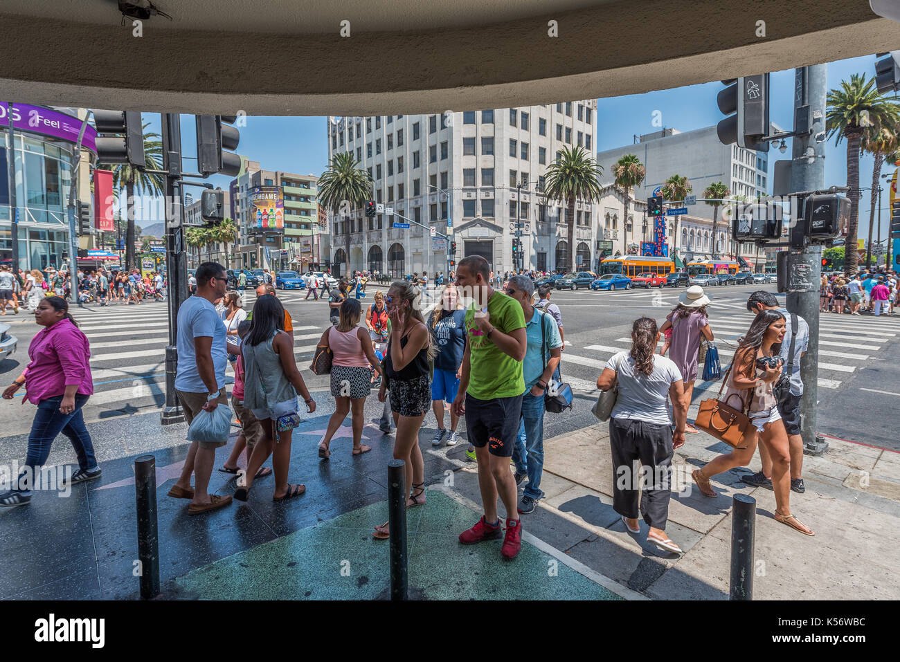 tourists on Hollywood Boulevard, Los Angeles, USA Stock Photo - Alamy