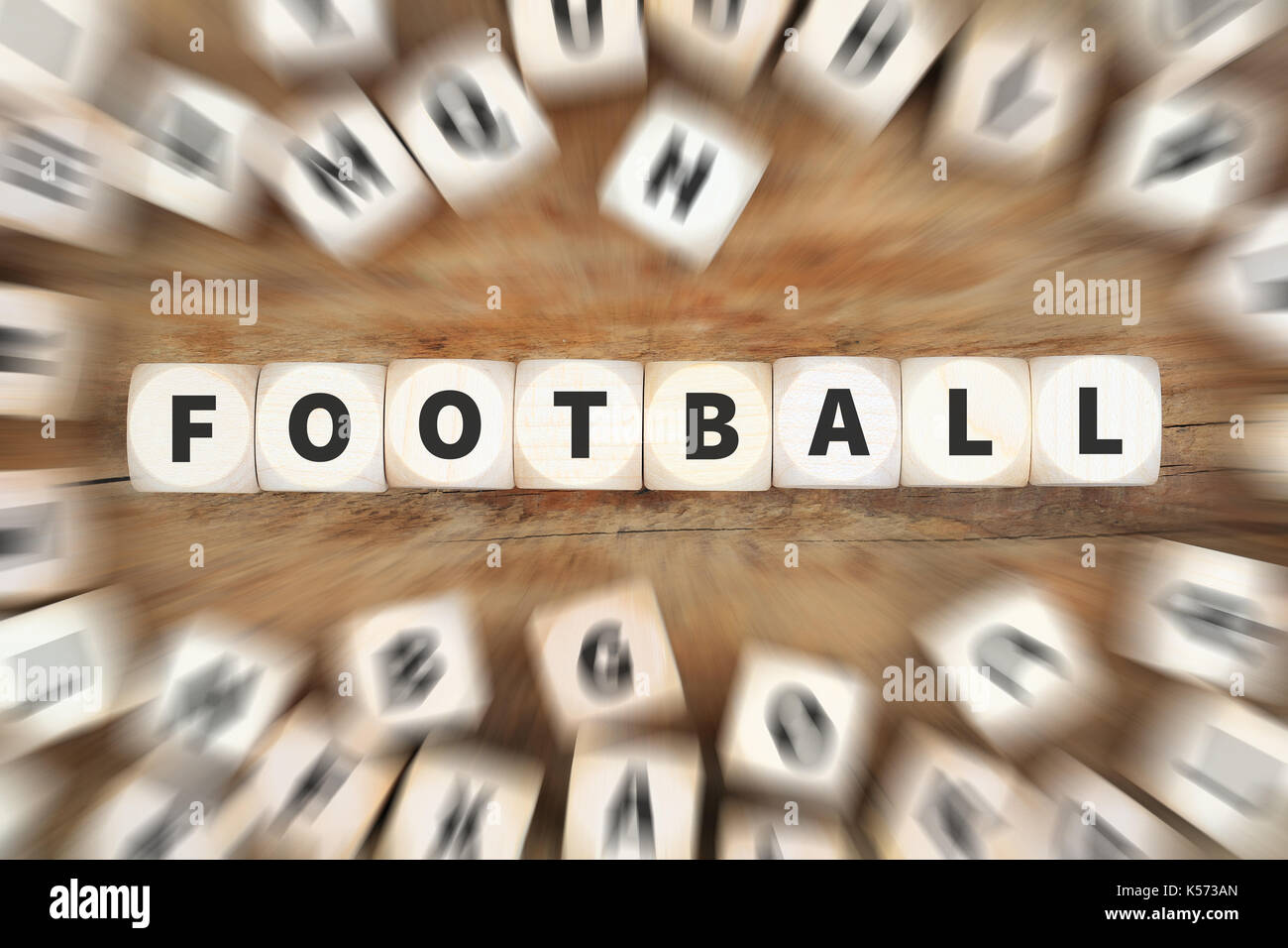 Football soccer sport sports dice business concept idea Stock Photo - Alamy