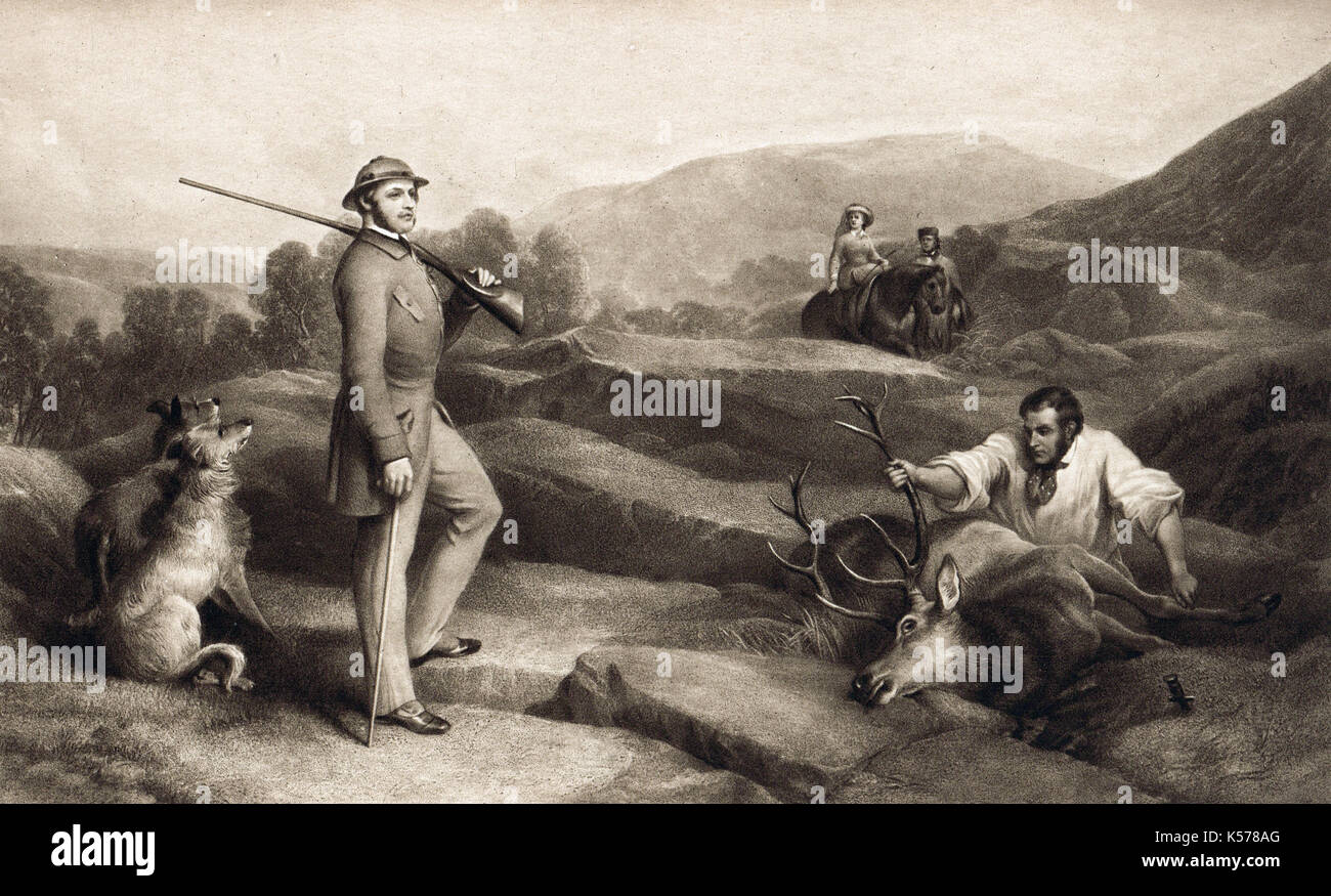 Queen victoria hunting hi-res stock photography and images - Alamy