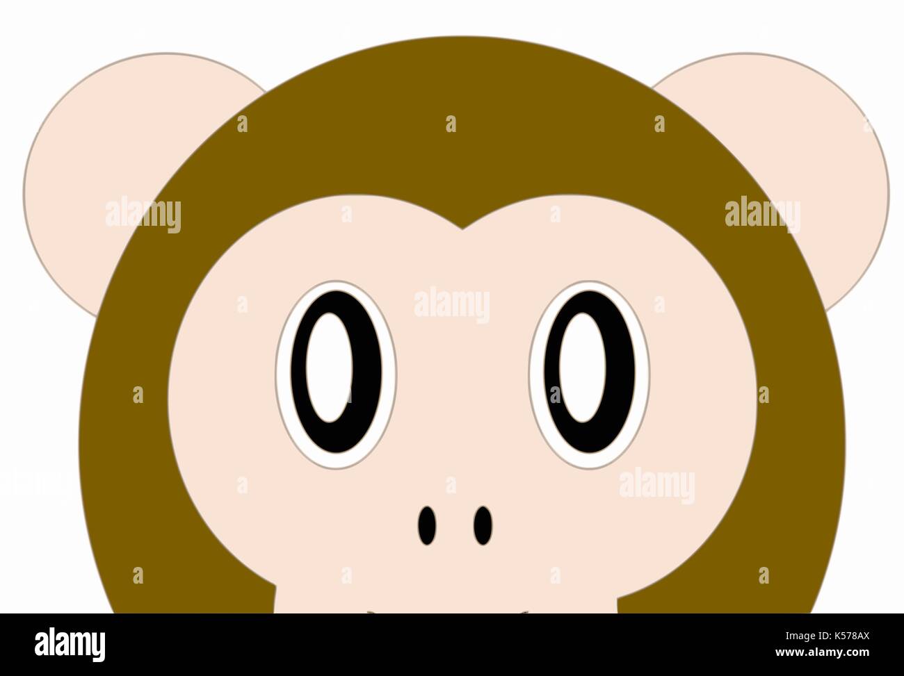 Monkey peek a boo cartoon Stock Vector Image & Art - Alamy