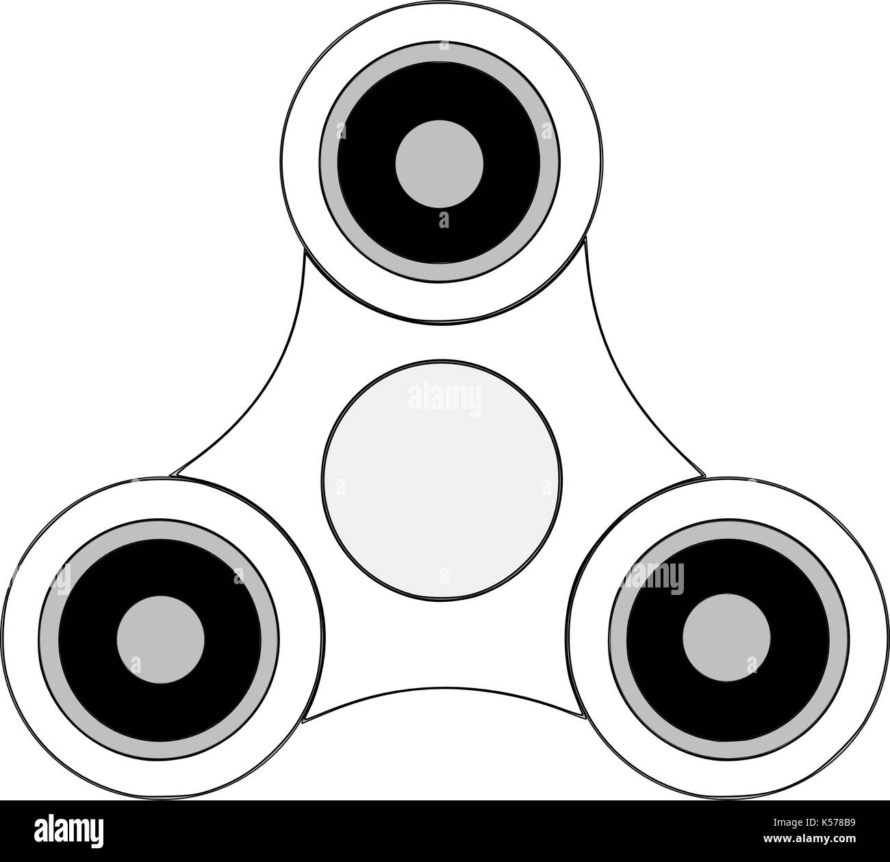 Fidget spinner Black and White Stock Photos & Images - Alamy