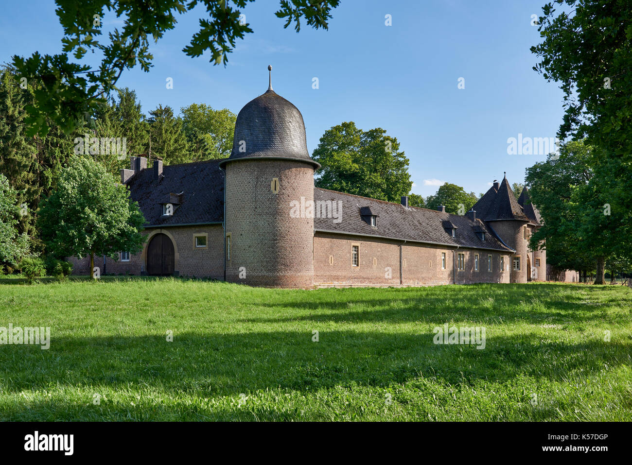 outer wall and gate to private Rimburg castle, Uebach-Palenberg,Kreis ...
