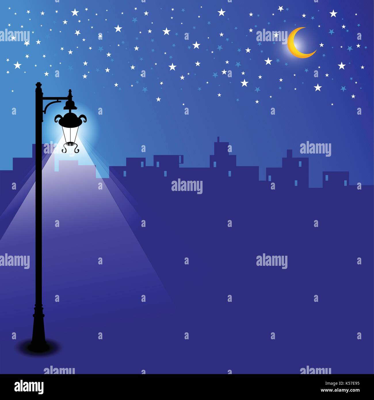 Moonlight Abstract Background Stock Vector Image & Art - Alamy