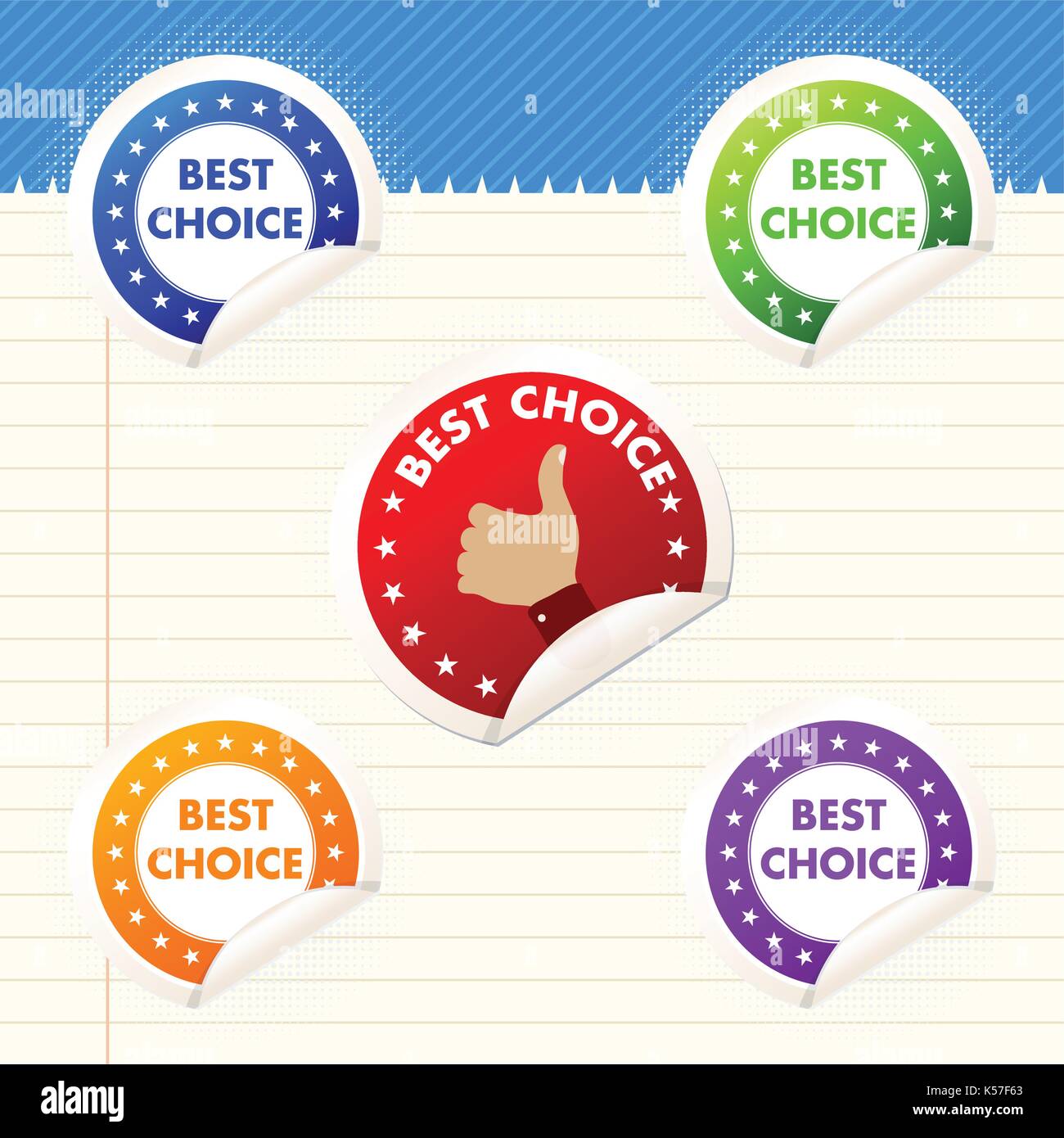 Set of best choice labels Stock Vector Image & Art - Alamy