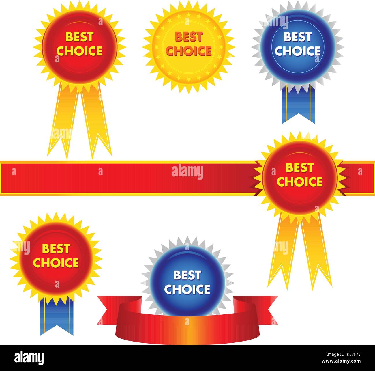 Set of Best Choice Labels Stock Vector Image & Art - Alamy