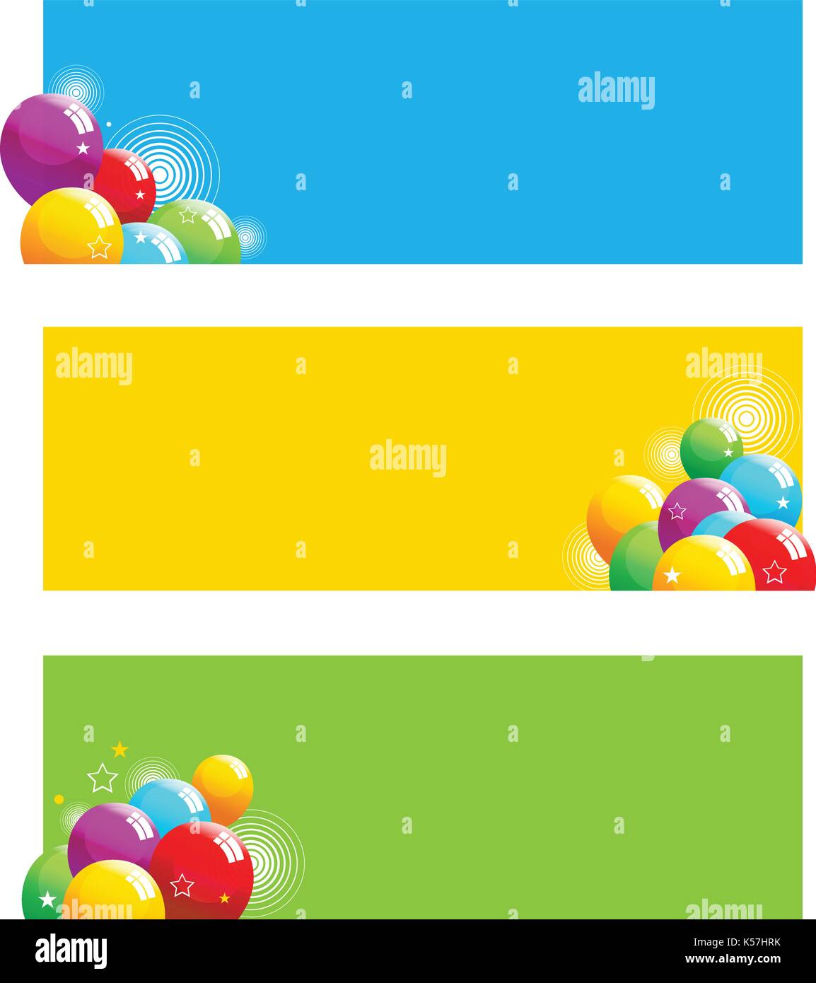 Balloons banner hi-res stock photography and images - Alamy