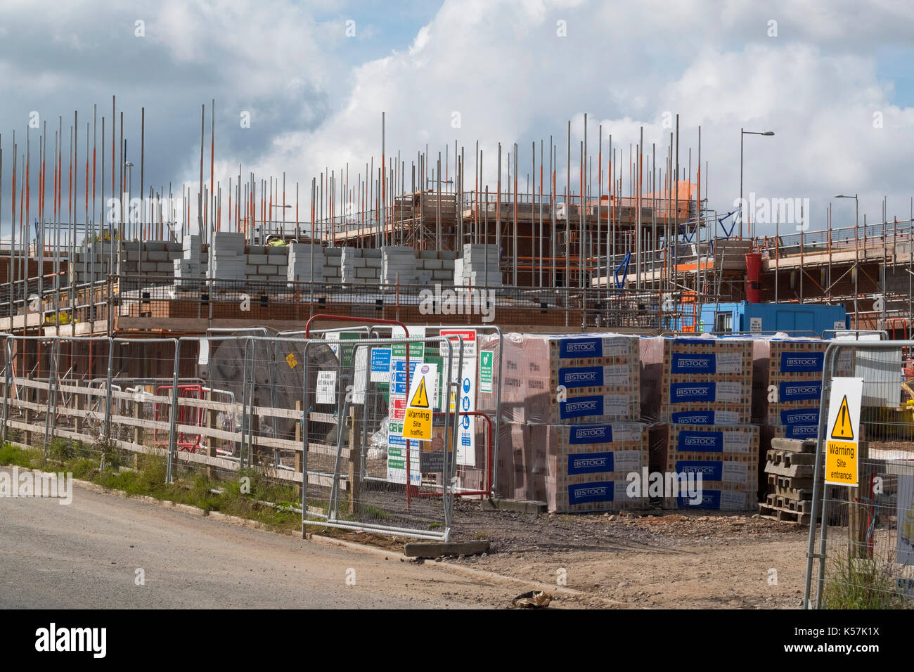 Houses being built at Lawley Village, Telford, Shropshire, UK Stock ...