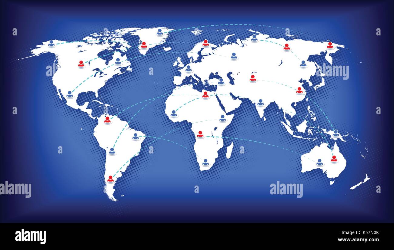Connecting world Stock Vector Images - Alamy