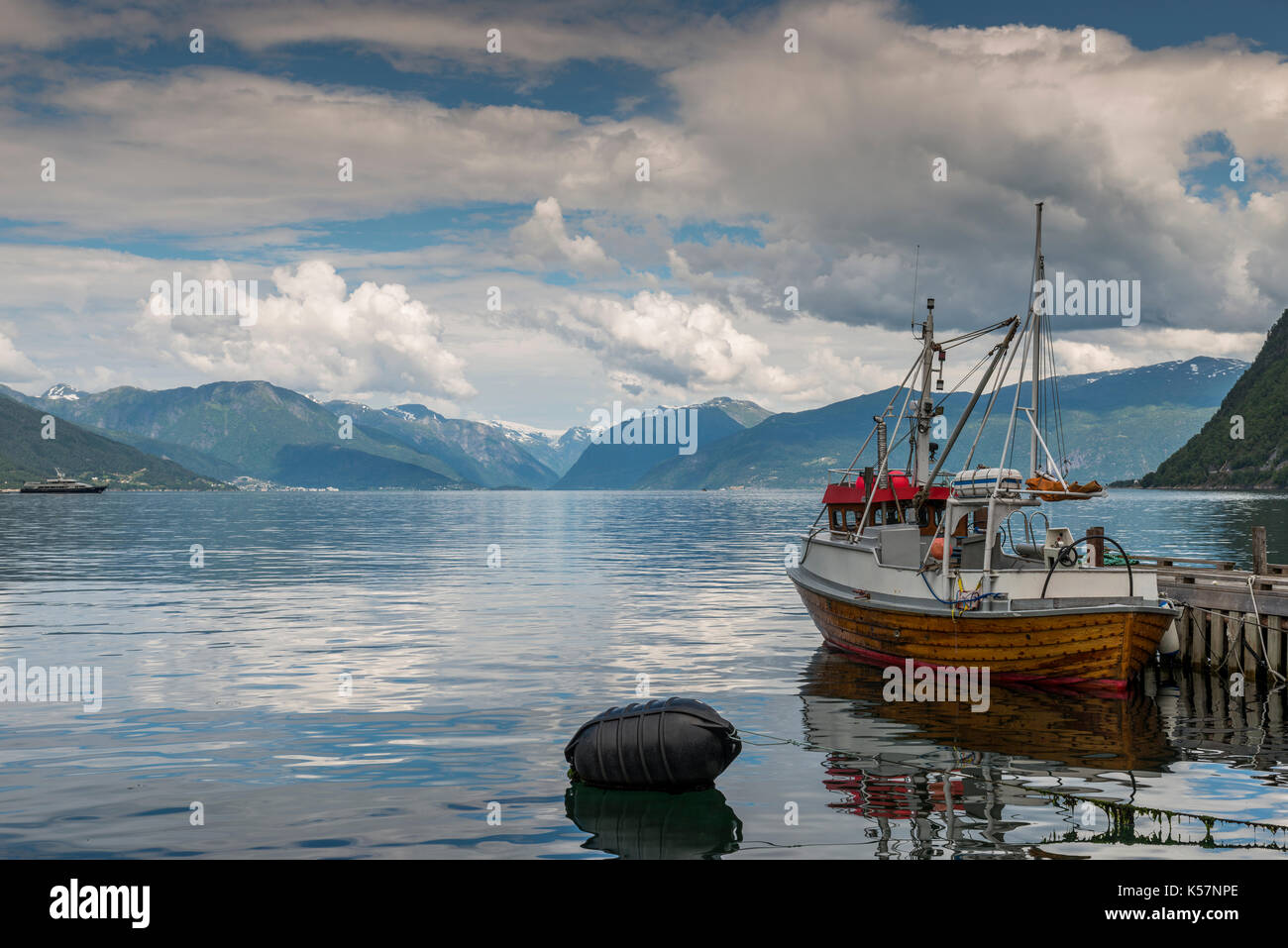 Norwegian wooden fishing boat hi-res stock photography and images - Alamy