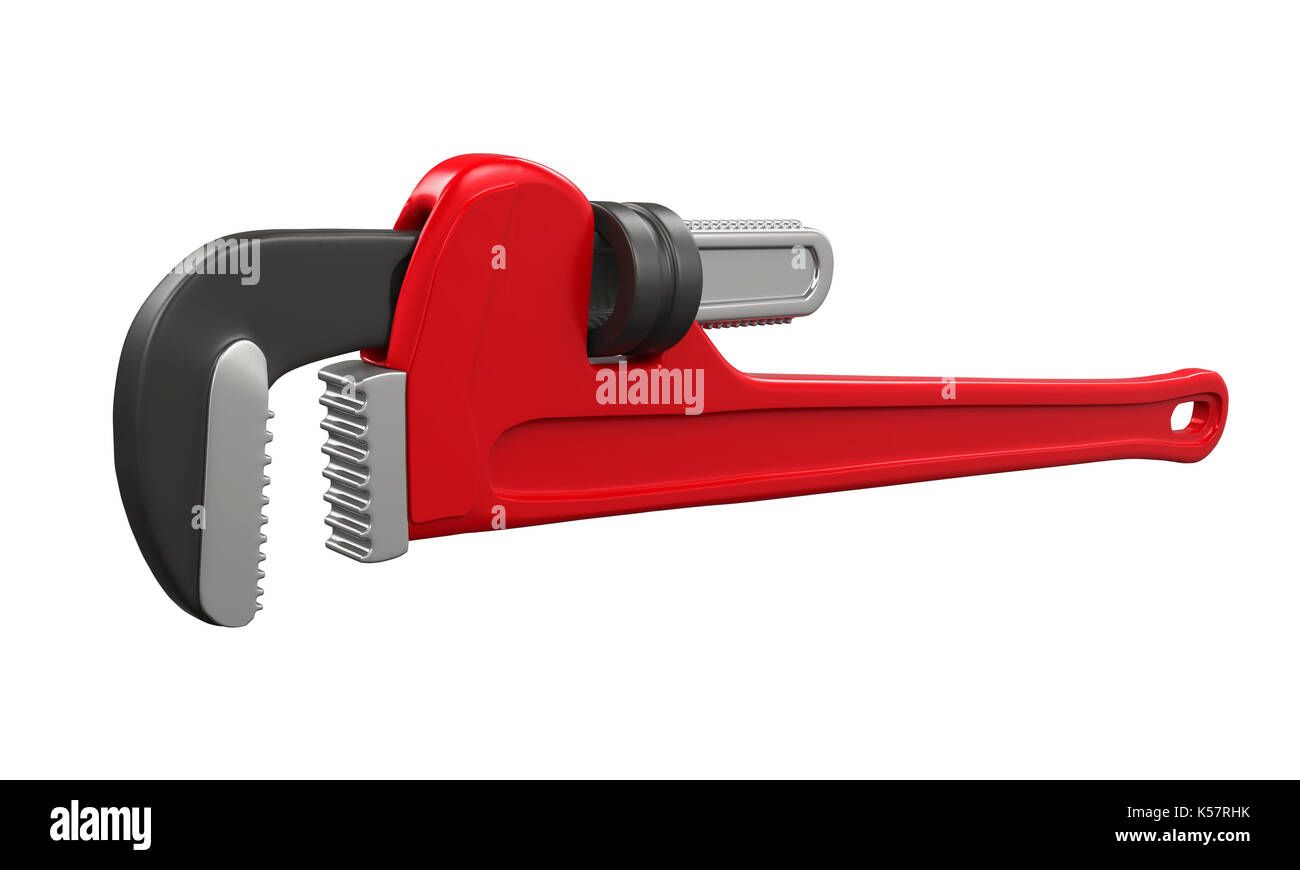 Pipe Wrench Isolated Stock Photo - Alamy