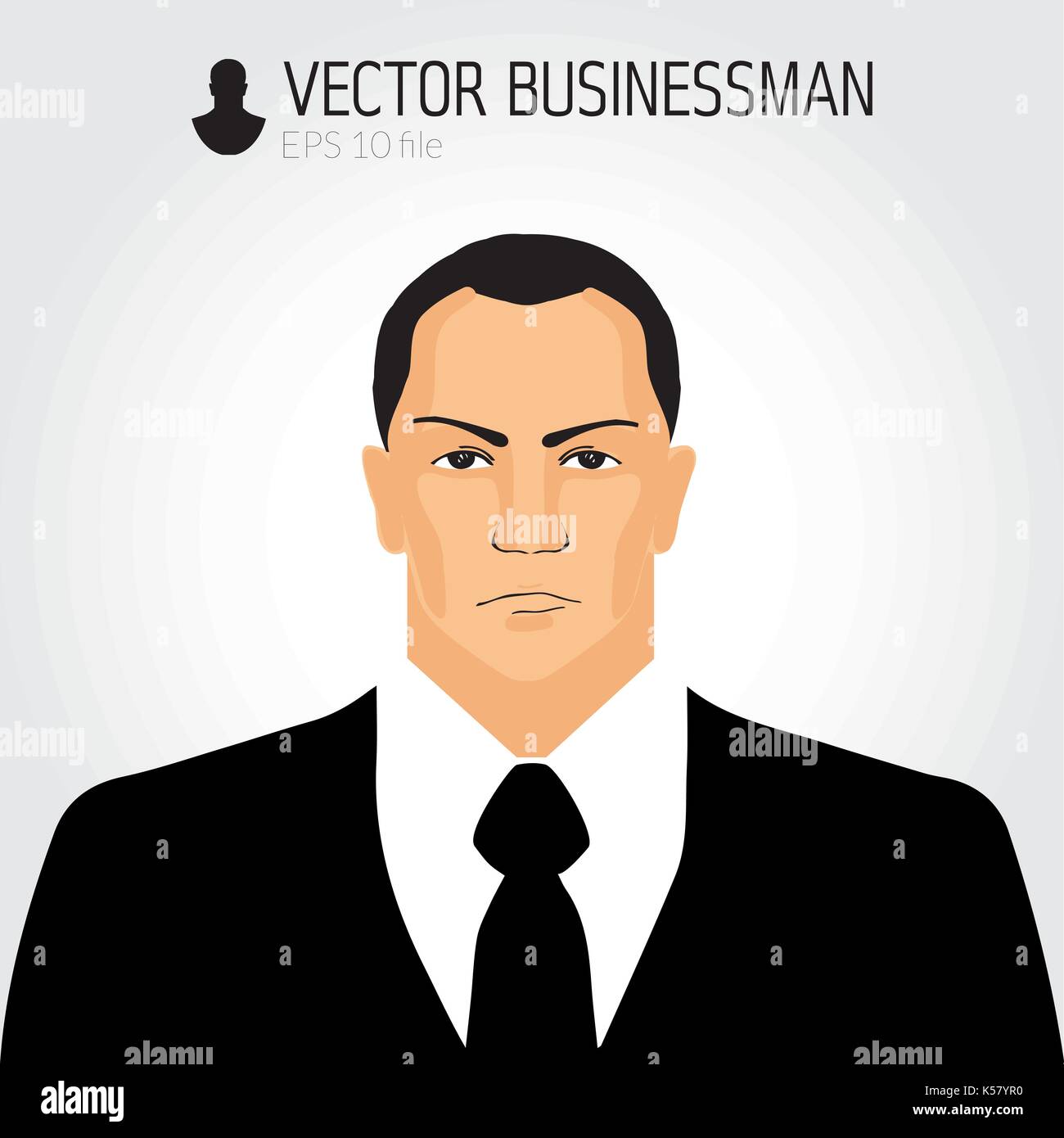 Angry businessmand avatar, businessman icon, business portrait ...