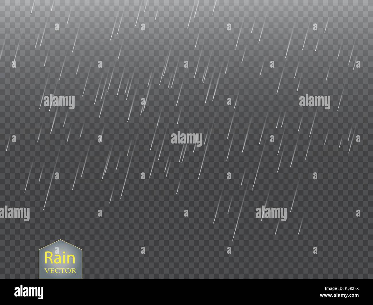 Rain transparent template background. Falling water drops texture ...