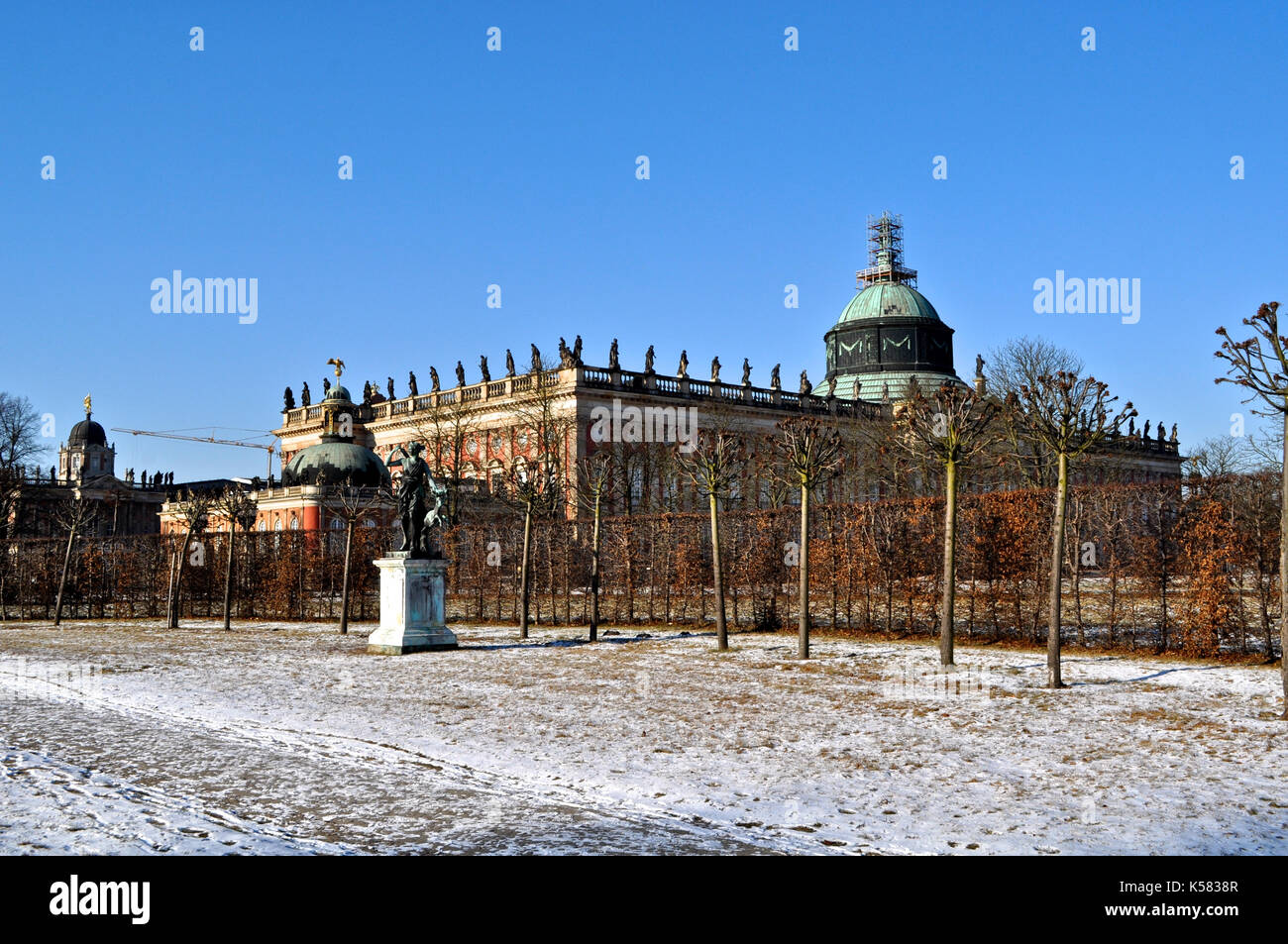 The Neues Palais or New Palace, a Baroque and Rococo royal residence in ...