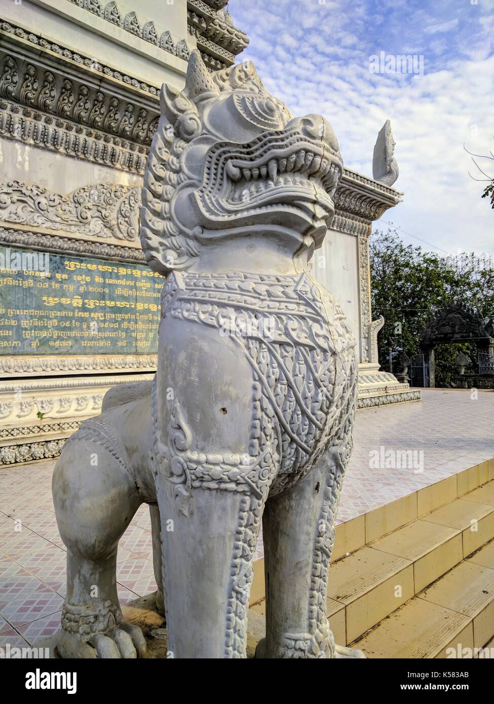 view of central cambodian countryside and temples Stock Photo - Alamy