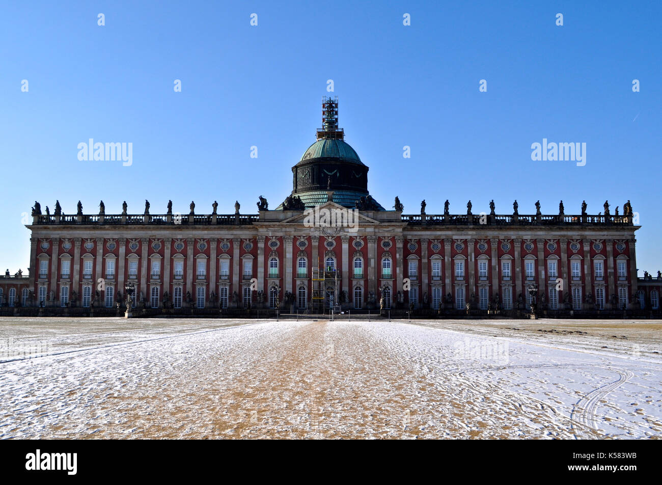 The Neues Palais or New Palace, a Baroque and Rococo royal residence in ...