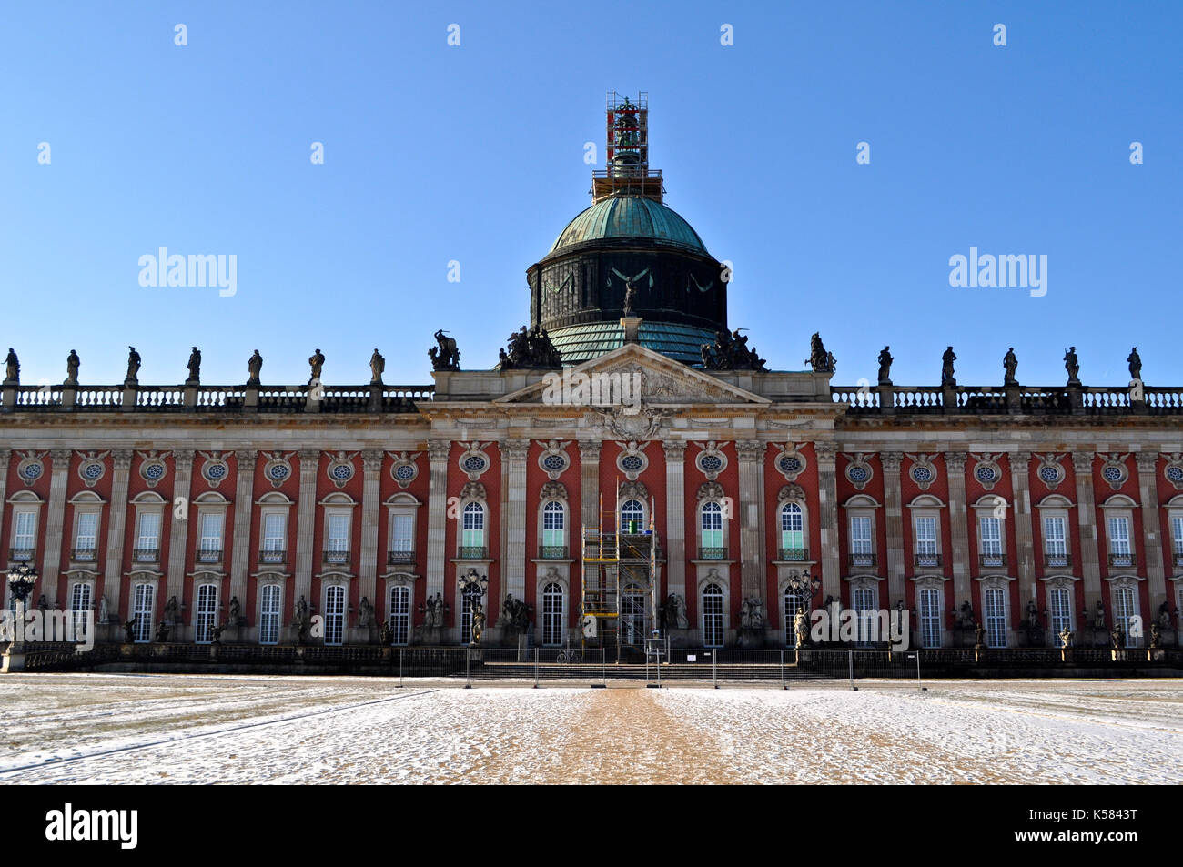 The Neues Palais or New Palace, a Baroque and Rococo royal residence in ...