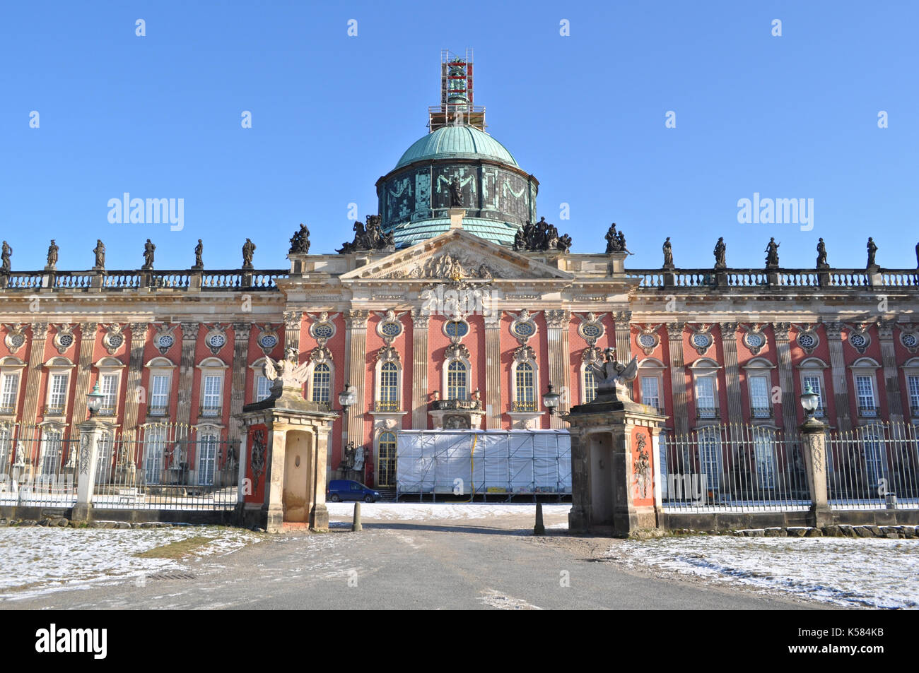 The Neues Palais or New Palace, a Baroque and Rococo royal residence in ...