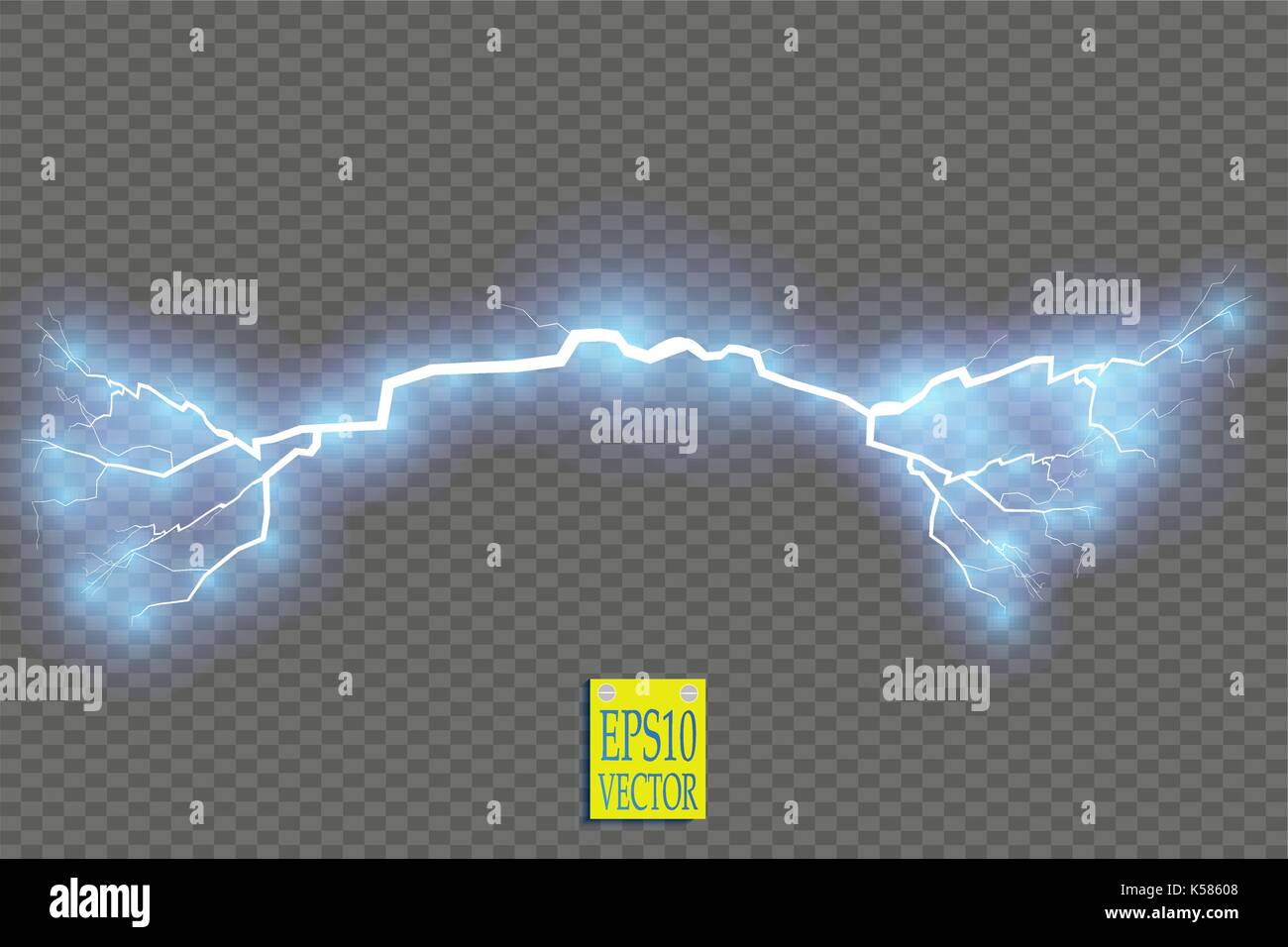 Blue abstract energy shock explosion special light effect with spark ...