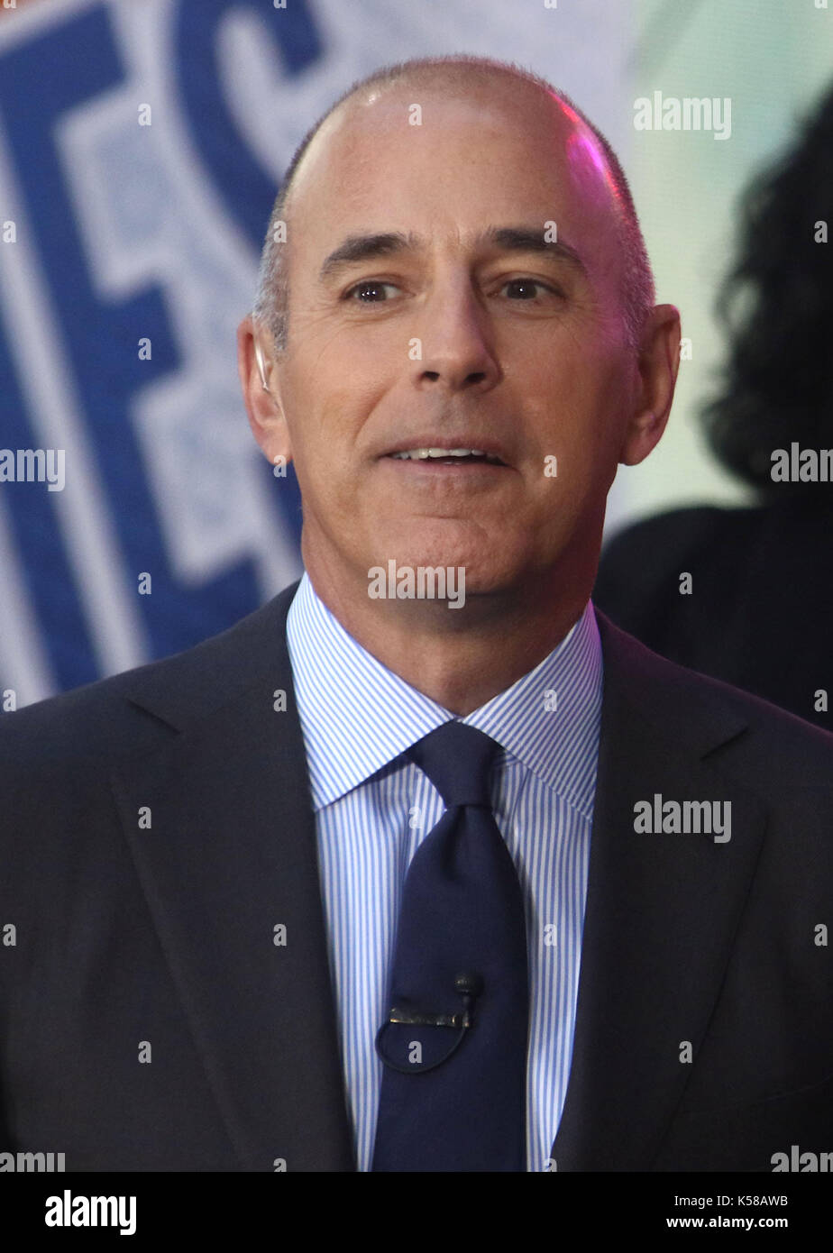 New York, New York, USA. 8th Sep, 2017. 'Today' show co-host MATT LAUER ...