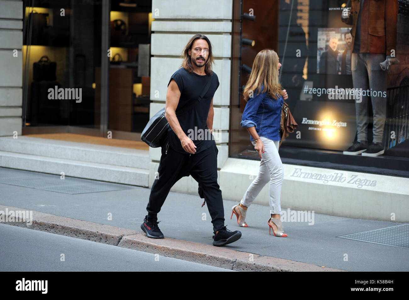 Milan, Italy. 8th September, 2017. Milan, Bob Sinclar in the center ...